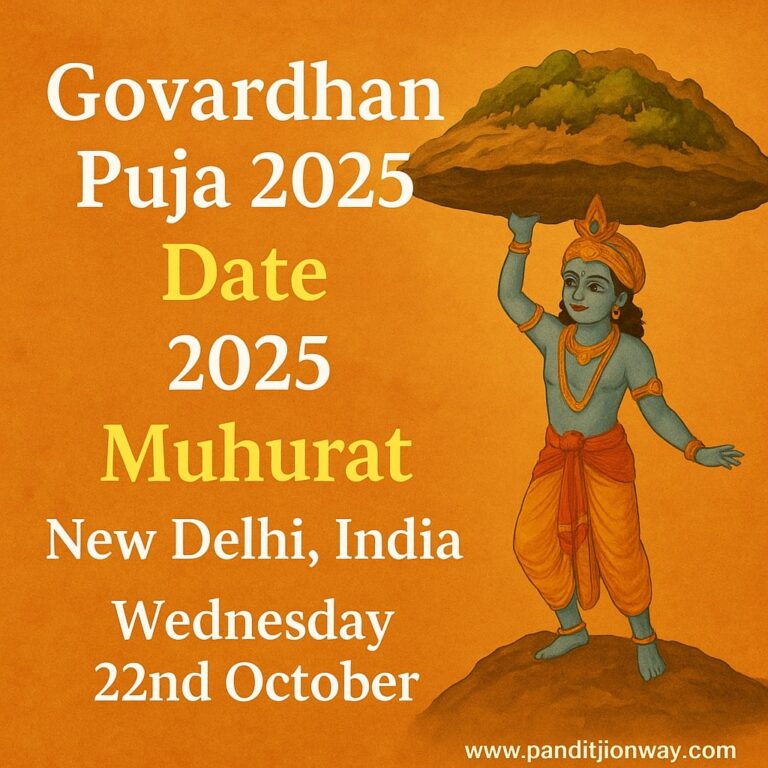 Govardhan Puja 2025 Date, Muhurat, Panchang & Rituals